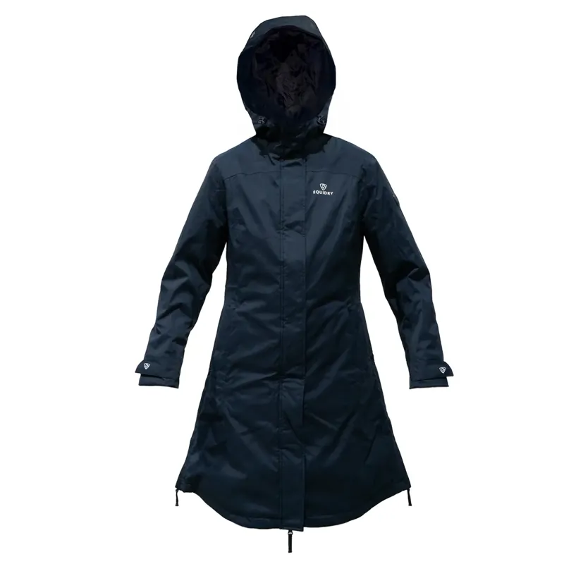 EQUIDRY Bronte Waterproof Girls Riding Coat - Navy