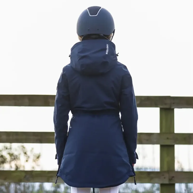 EQUIDRY Bronte Waterproof Girls Riding Coat - Navy